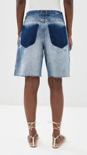 Sea Milene Denim Knee Shorts