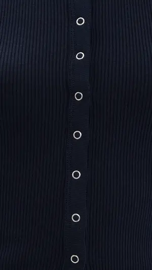 Citizens Of Humanity Tabby Short Sleeve Cardigan - Navy
