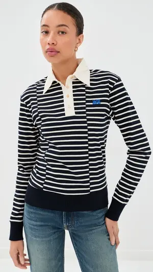 WALES BONNER Reflect Polo Top