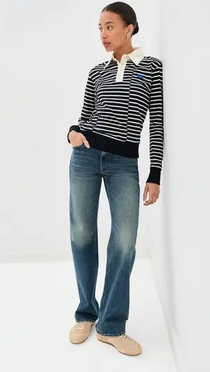 WALES BONNER Reflect Polo Top