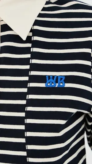 WALES BONNER Reflect Polo Top