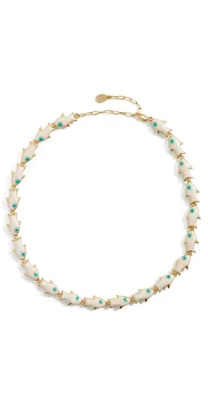 Clare V. Pearl Sardine Necklace - Cream