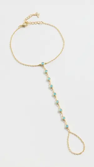 ADINA EDEN Bezel Station Hand Chain