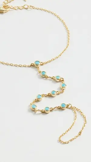 ADINA EDEN Bezel Station Hand Chain