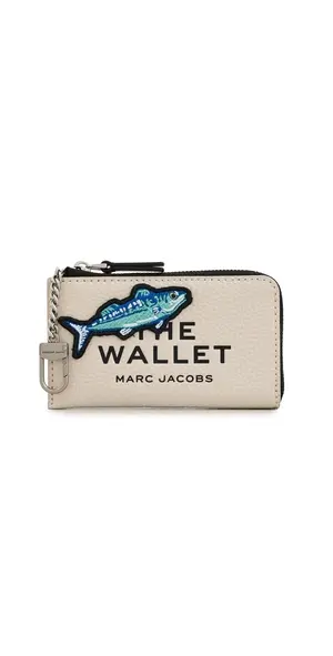 Marc Jacobs The Top Zip Multi Wallet - Cloud White Multi