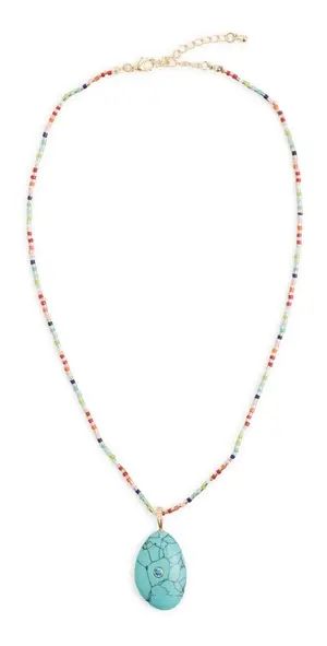 ADINA EDEN Beaded Drop Necklace