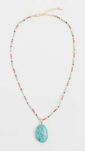 ADINA EDEN Beaded Drop Necklace