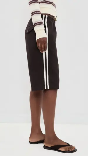 Citizens Of Humanity Anais Track Shorts With Contrast Stripes