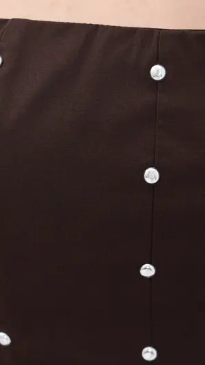 Staud Wylie Embellished Midi Dress - Earth Studs