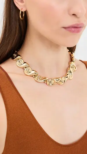LUV AJ The Palma Shell Statement Necklace