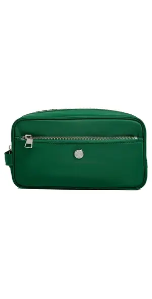 Tory Burch Twist Large Cosmetic Case - Basil