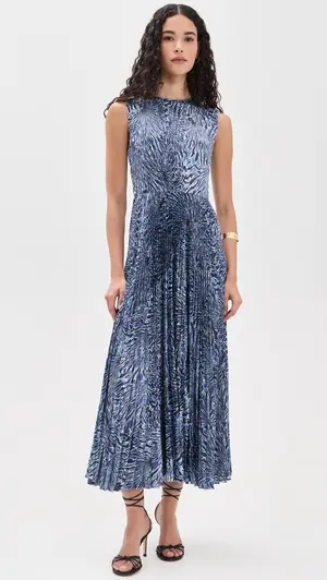 Ulla Johnson Malin Short Sleeve Satin Dress