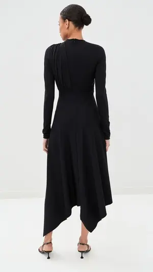 Victoria Beckham Long Sleeve Wrap Dress