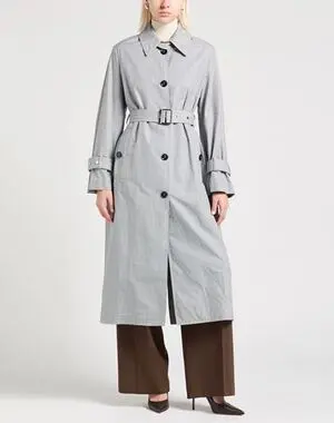 MOORER Checked Waterproof Trench Coat