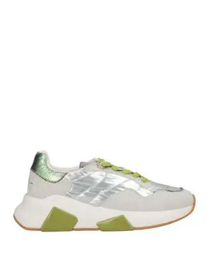 TOSCA BLU Sneakers Size Leather, Textile Fibers - Silver