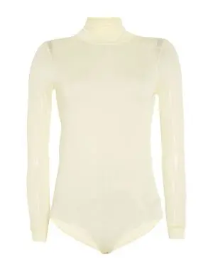 MAISON MARGIELA Pastel Viscose Bodysuit - Yellow
