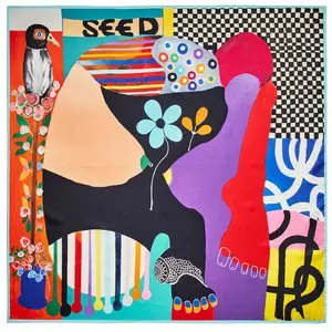 ASPINAL OF LONDON X Kojo Marfo - Object Of Worship Silk Scarf