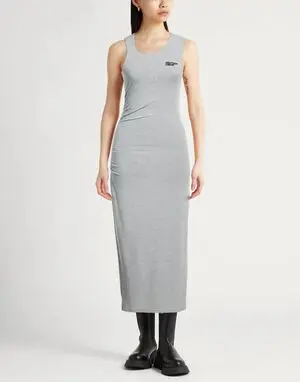 Patrizia Pepe Sleeveless Midi Dress In Light Polyester Blend