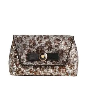 Versace Handbag Viscose, Silk, Lambskin - Silver