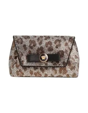 Versace Multicolor Embellished Clasp Flap Bag