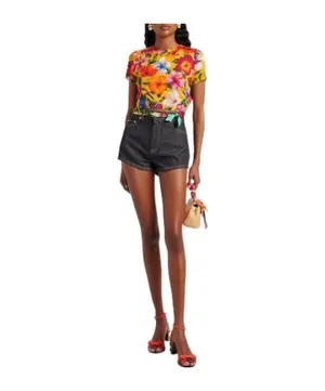 Dolce & Gabbana Floral Cotton Crop Top