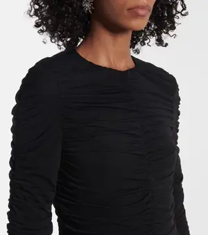 ROTATE BY BIRGER CHRISTENSEN Ruffled Crewneck Mini Dress