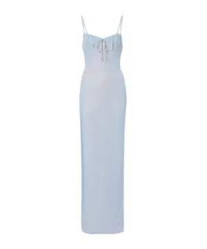 AREA Crystal-embellished Gown - Blue