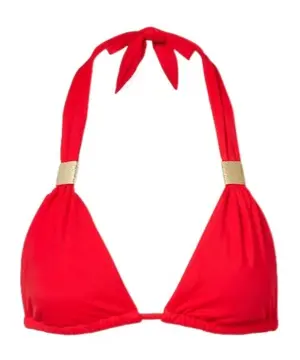 Heidi Klein Petalia Bikini Top - Red