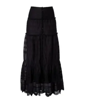 Isabel Marant Étoile Paoline Lace-trimmed Maxi Skirt - Black