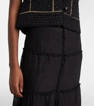 Isabel Marant Étoile Paoline Lace-trimmed Maxi Skirt
