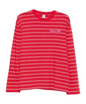 SPORTY  RICH Sporty & Rich Striped T-shirt - No