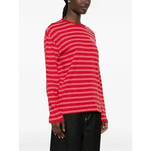 SPORTY  RICH Sporty & Rich Striped T-shirt