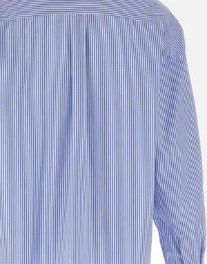 SPORTY  RICH Sporty & Rich Striped Button-down Shirt