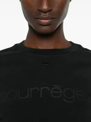 COURREGES Courrèges Layered Long-sleeve T-shirt - Black