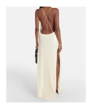 Magda Butrym Sequined Open-back Gown