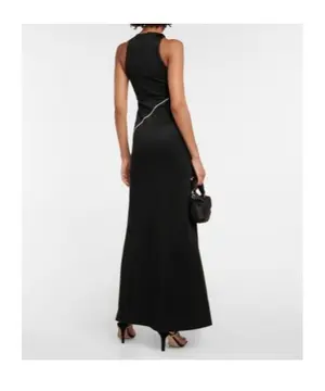 Galvan Crystal Embellished Jersey Gown