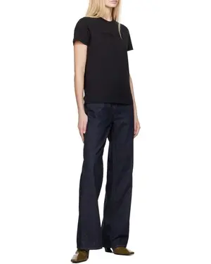 Moncler Embroidered Logo Crewneck T-shirt