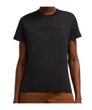 Moncler Embroidered Logo Crewneck T-shirt