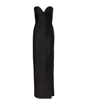 Roland Mouret Strapless Taffeta Gown - Black