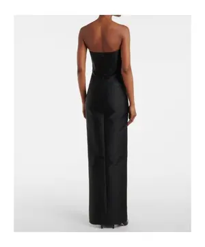 Roland Mouret Strapless Taffeta Gown