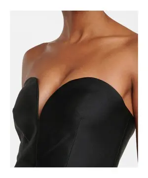 Roland Mouret Strapless Taffeta Gown