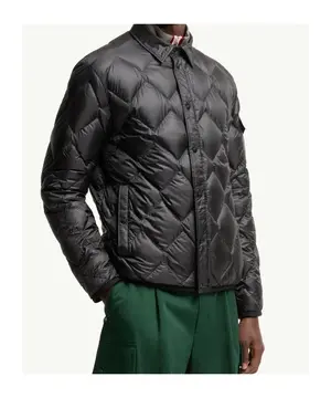Moncler Collared Button-up Quilted Shirt Jacket