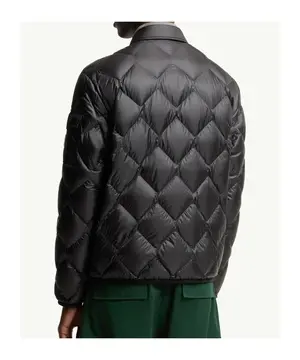 Moncler Collared Button-up Quilted Shirt Jacket