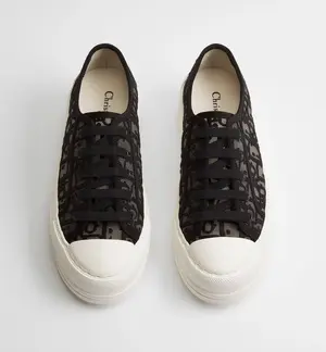 Dior Lace-up Low-top Sneakers - Black