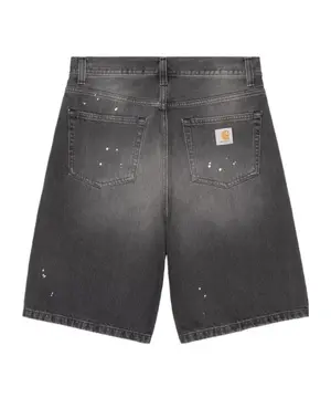 Carhartt Work In Progress Landon Paint-splatter Denim Shorts - Black