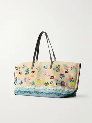 Staud Christos Extra Large Canvas Tote