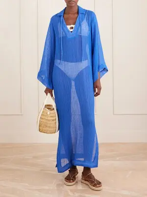 Lisa Marie Fernandez Linen-blend Coverup