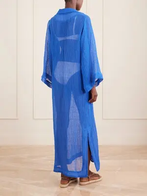 Lisa Marie Fernandez Linen-blend Coverup