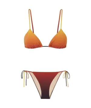 LIDO Venti Dégradé Triangle Bikini Set - Orange