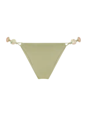 ERES Farrah Bikini Bottom With Stone Bead Embellishments - Green